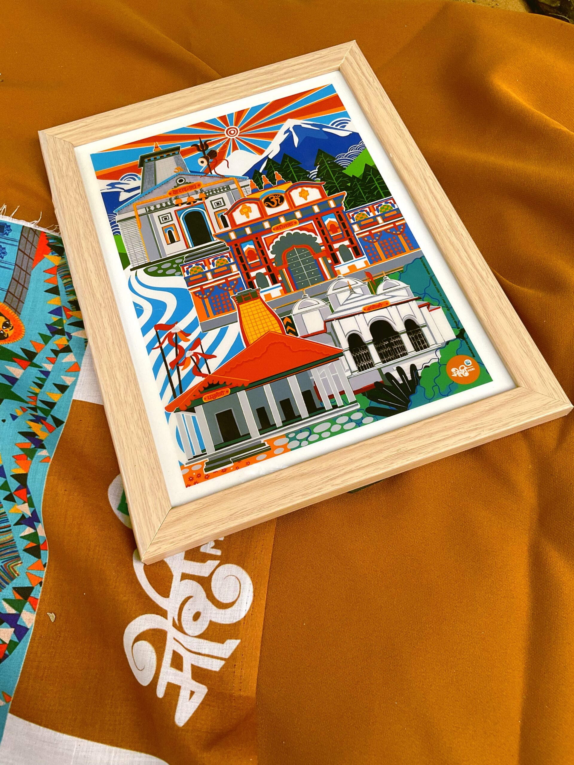 Char Dham A4 Digital Painting | MORI